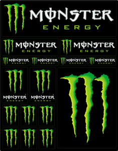 Planche de stickers MONSTER ENERGY - Paget ColorsPaget Colors
