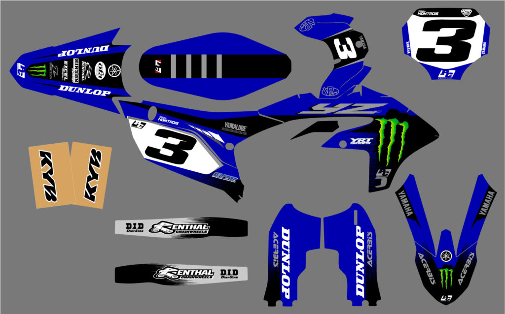 Kit déco YAMAHA 250 YZF 2024 #3 - Paget ColorsPaget Colors