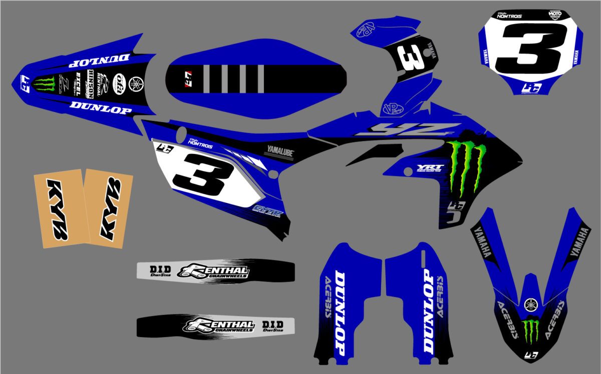 Kit déco YAMAHA 250 YZF 2024 #3 - Paget ColorsPaget Colors