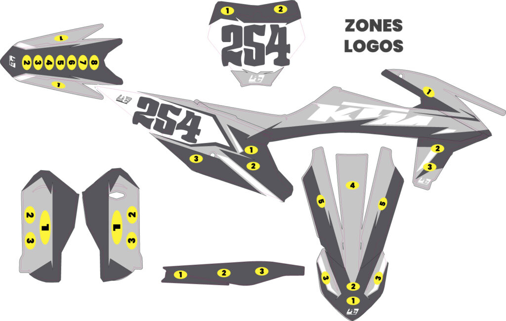 Kit déco KTM 2019-2022 #254 - Paget ColorsPaget Colors